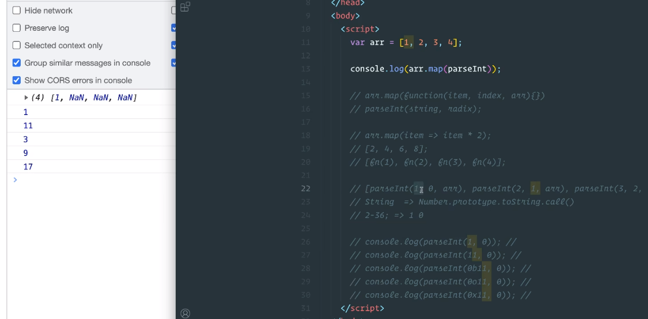 前端学习案例-arr.map(parseInt)没有参数1_parseint不传参数-CSDN博客