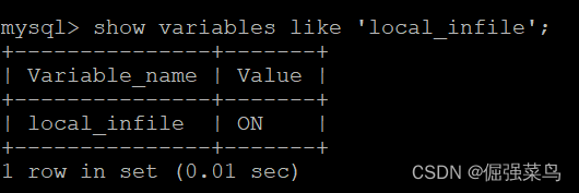 解决Loading local data is disabled； this must be enabled on both the ...