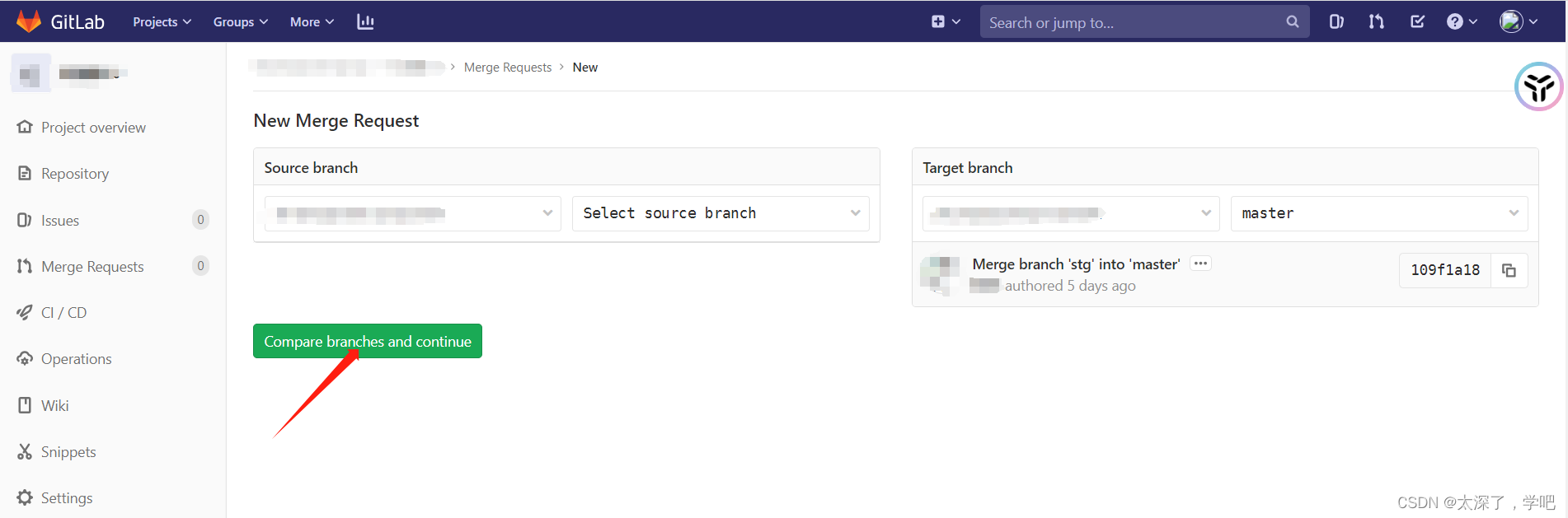 Gitlab使用Merge Requests_gitlab merge requests-CSDN博客