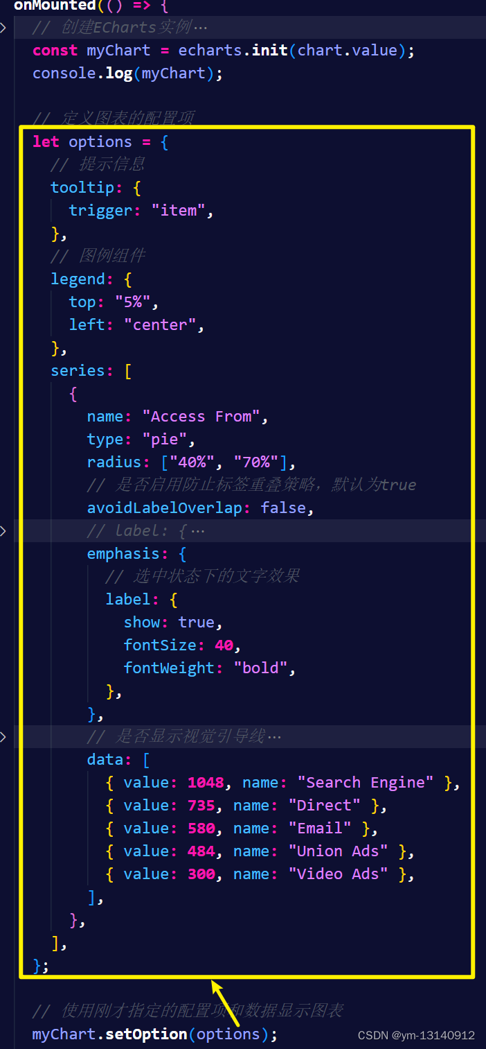 Vue3项目中使用ECharts图表并实现自适应效果_vue3 echarts 自适应-CSDN博客