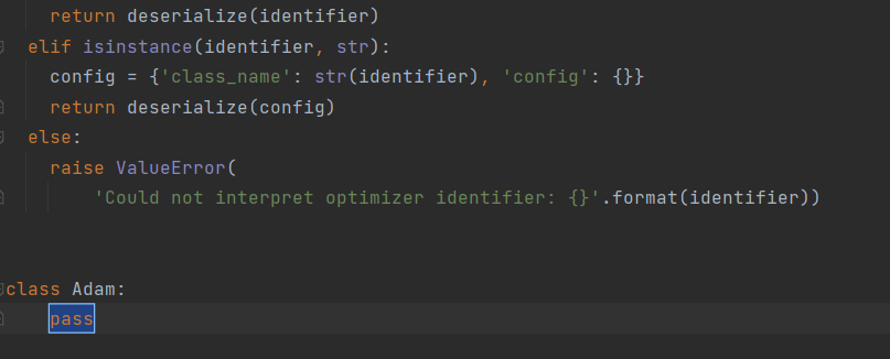 （已解决）在‘optimizers.py’中找不到引用‘Adam’_cannot find reference 'adam' in ...