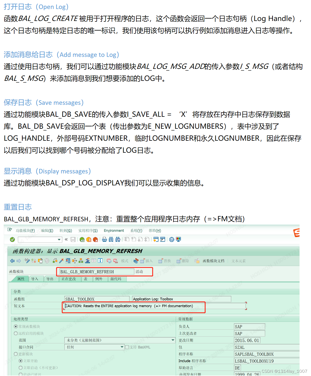 sap 应用日志-Application Log_sap application log-CSDN博客