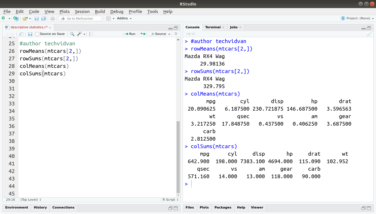 R语言colSums函数、rowSums函数、colMeans函数、rowMeans函数、colMedians函数、rowMedians计算dataframe行或者列的加和、均值、中位数实战 ...