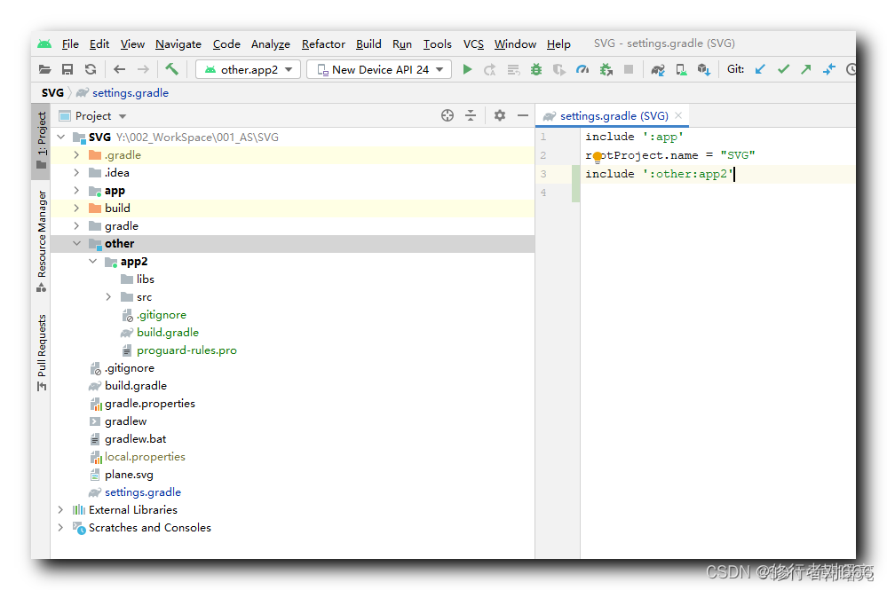 【Android Gradle 插件】settings.gradle 配置文件 ( 配置基本作用 | include 函数用法 | 目录层级配置 | 修改 Module 模块构建脚本名称 ...