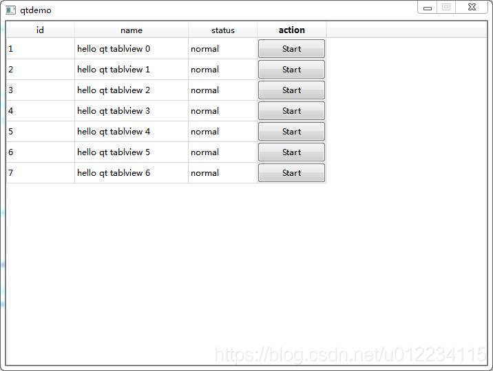 Qt开发：列表QTableView列添加Button_qlist列表中显示button-CSDN博客