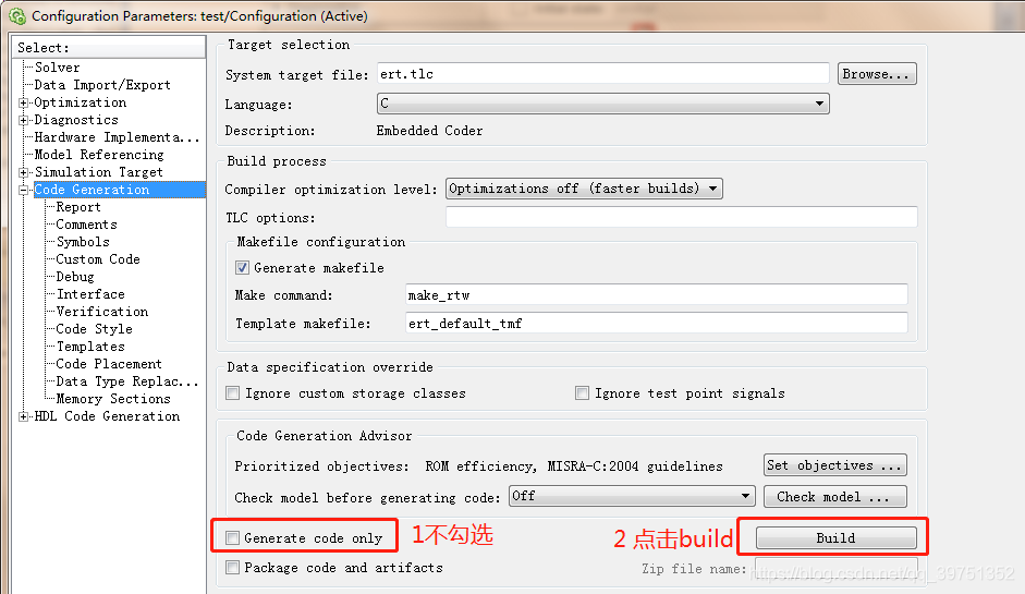 MATLAB/simulink生成代码的系统设置、数据对象的处理、代码等效性测试_matlab grt-CSDN博客