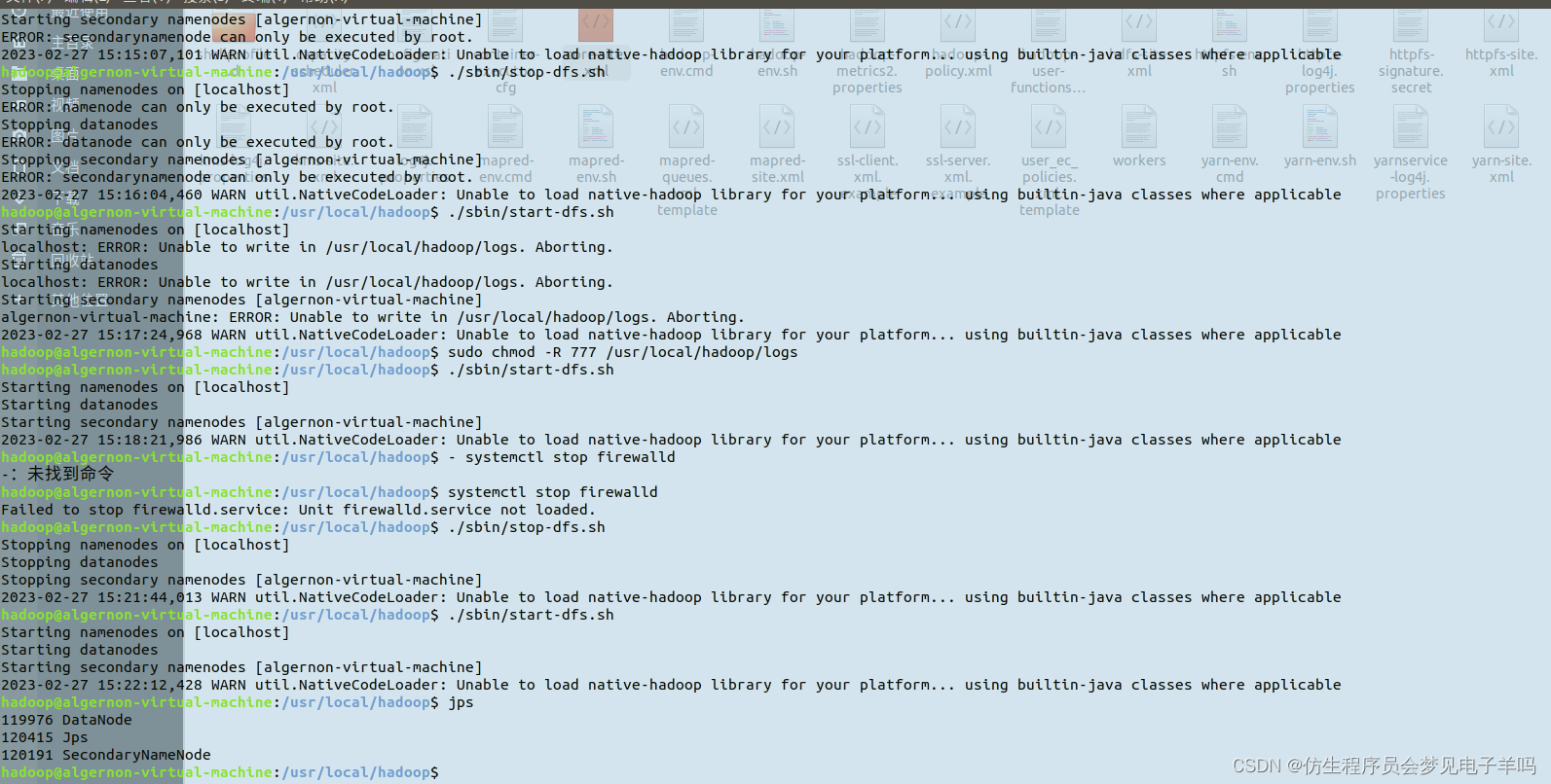 【大数据基础】Hadoop3.1.3安装教程_hadoop3.1.3安装详细步骤-CSDN博客