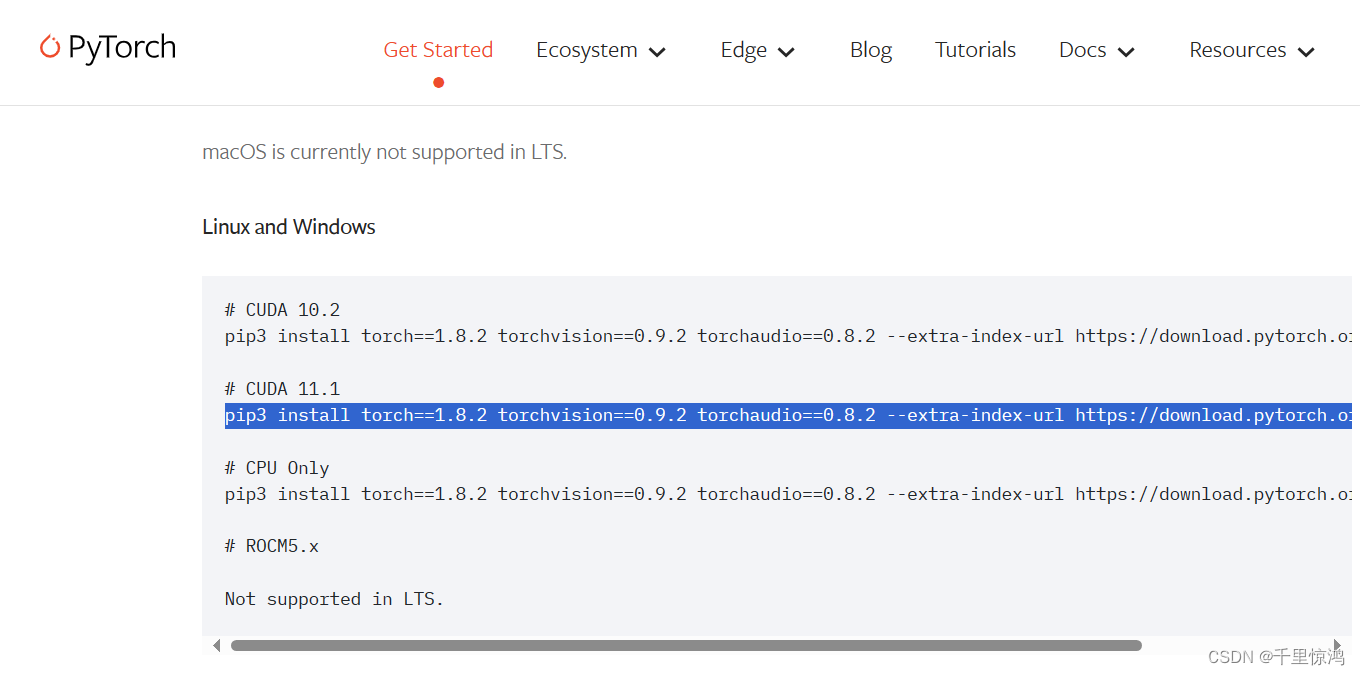Pytorch_GPU版安装避雷篇_pip3 install torch==1.8.2 torchvision==0.9.2 torch-CSDN博客
