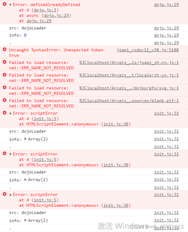【arcgis api for javascript老是出现dojo.js,init.js错误】_arcgis api dojo-CSDN博客