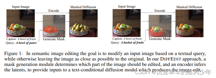 【ICLR 2023】详细解读DiffEdit：基于扩散模型的图像编辑革命性成果-CSDN博客