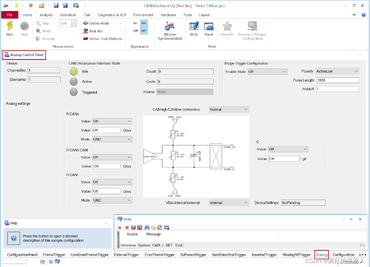Vector VH6501使用CANoe工程CANDisturbanceMain进行模拟干扰测试_vector 6501-CSDN博客