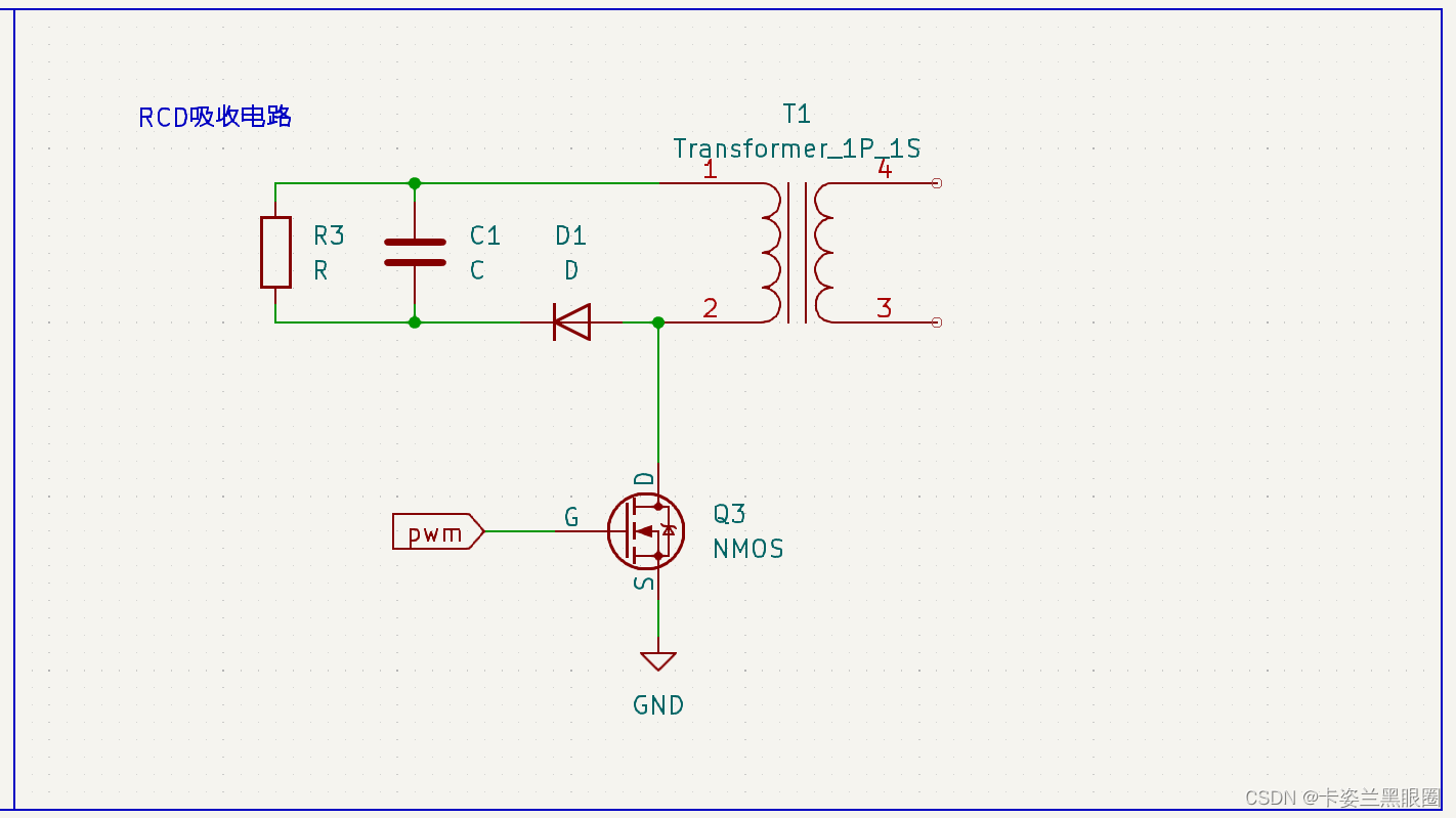 每日电路day2-RCD吸收电路_rcd csdn-CSDN博客