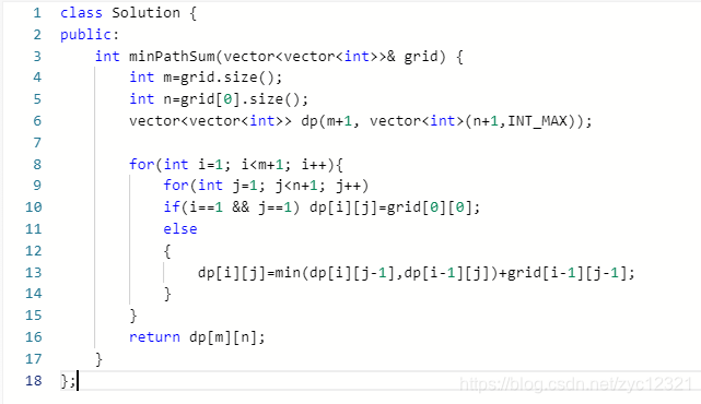 Leetcode专题训练——动态规划给定一个包含非负整数的 M X N 网格 Grid 请找出一条机器人从左上角到右下角的路 Csdn博客