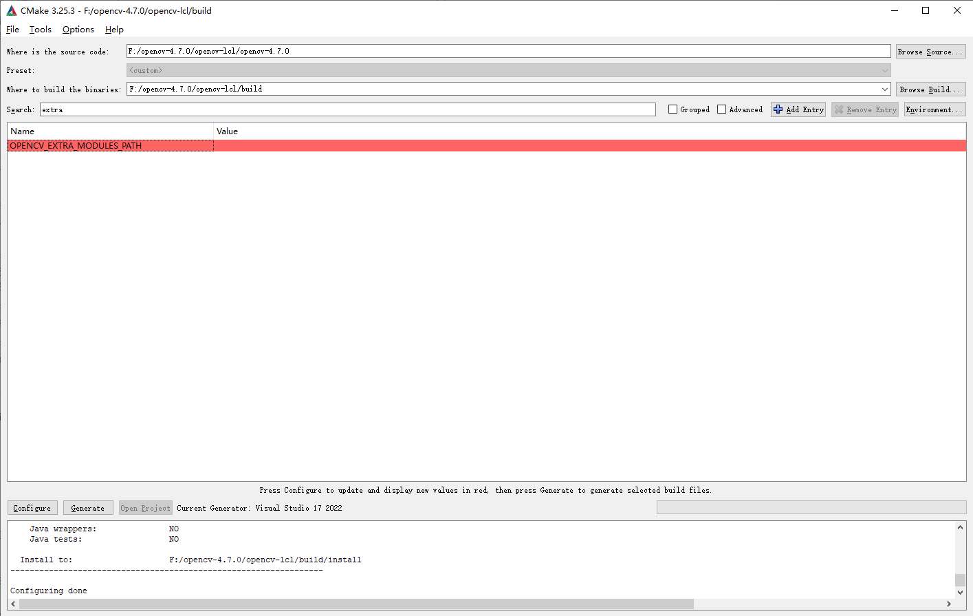 Win10 下编译 OpenCV 4.7.0/opencv_contrib-4.7.0_windows编译opencv-4.7-CSDN博客