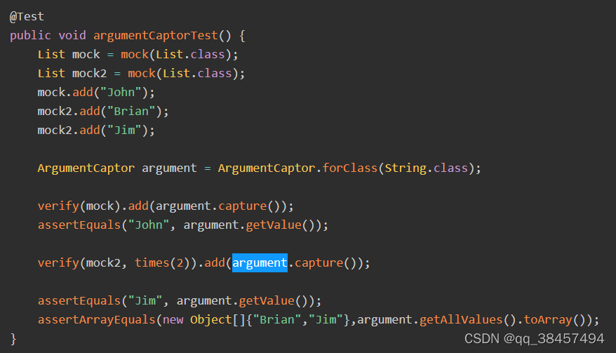 参数捕获与验证：ArgumentCaptor在单元测试中的应用-CSDN博客