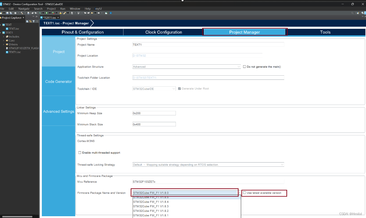 解决STM32Cube IDE firmware Package问题_the firmware package stm32cube-CSDN博客