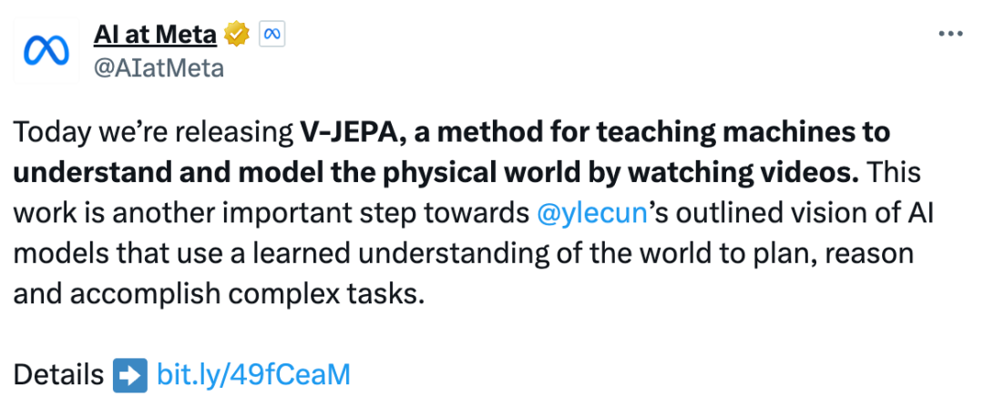 Meta发布V-JEPA模型，能理解和模拟物理世界-CSDN博客
