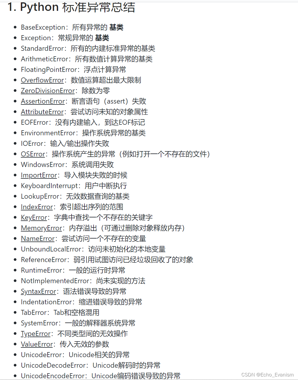 Python中的断言与异常处理-CSDN博客