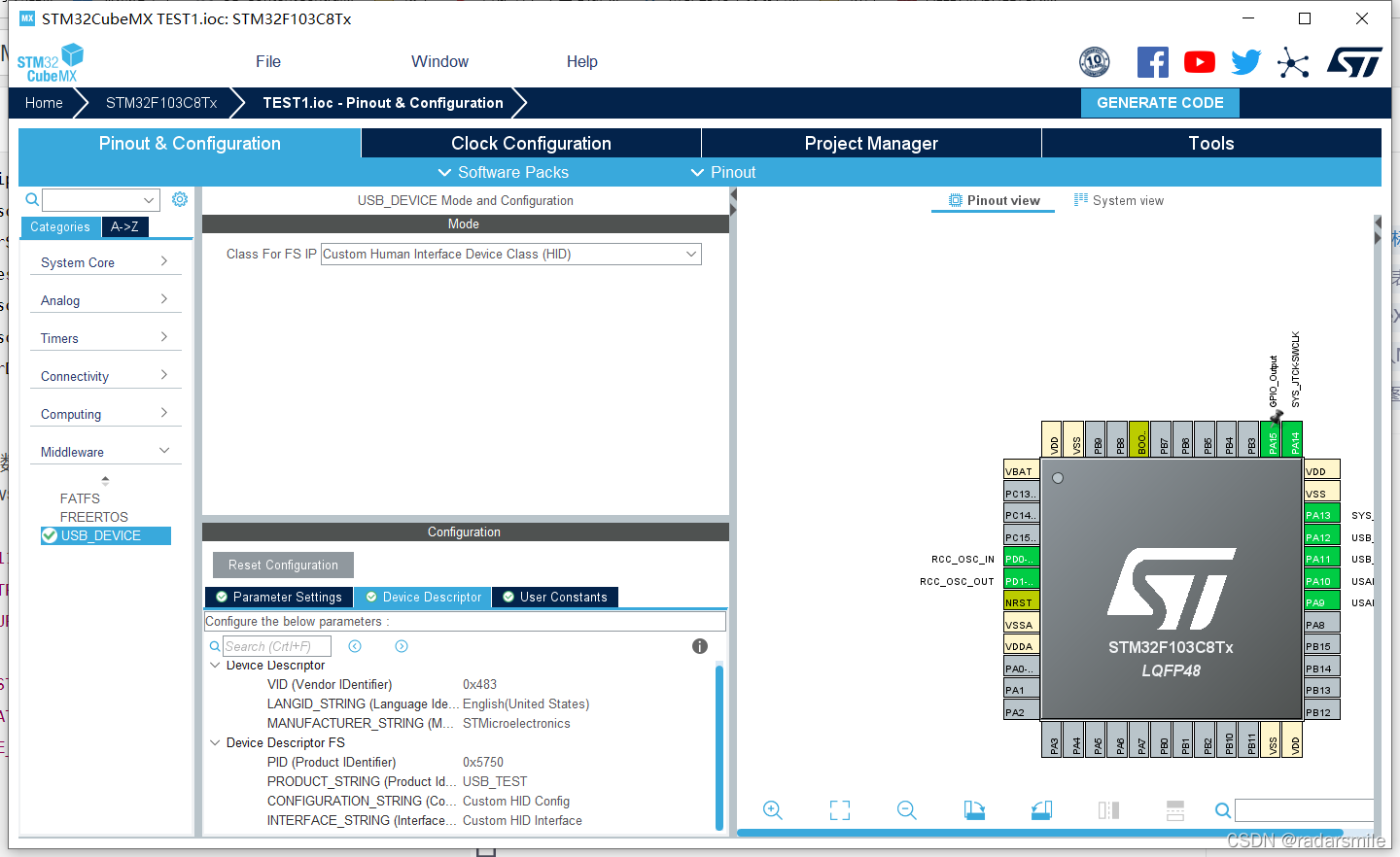 基于STM32 HAL库的自定义USB HID设备通信_porthelper-CSDN博客
