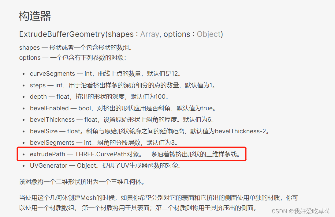 threejs拉伸几何合体(ExtrudeBufferGeometry)的两种使用方式-CSDN博客