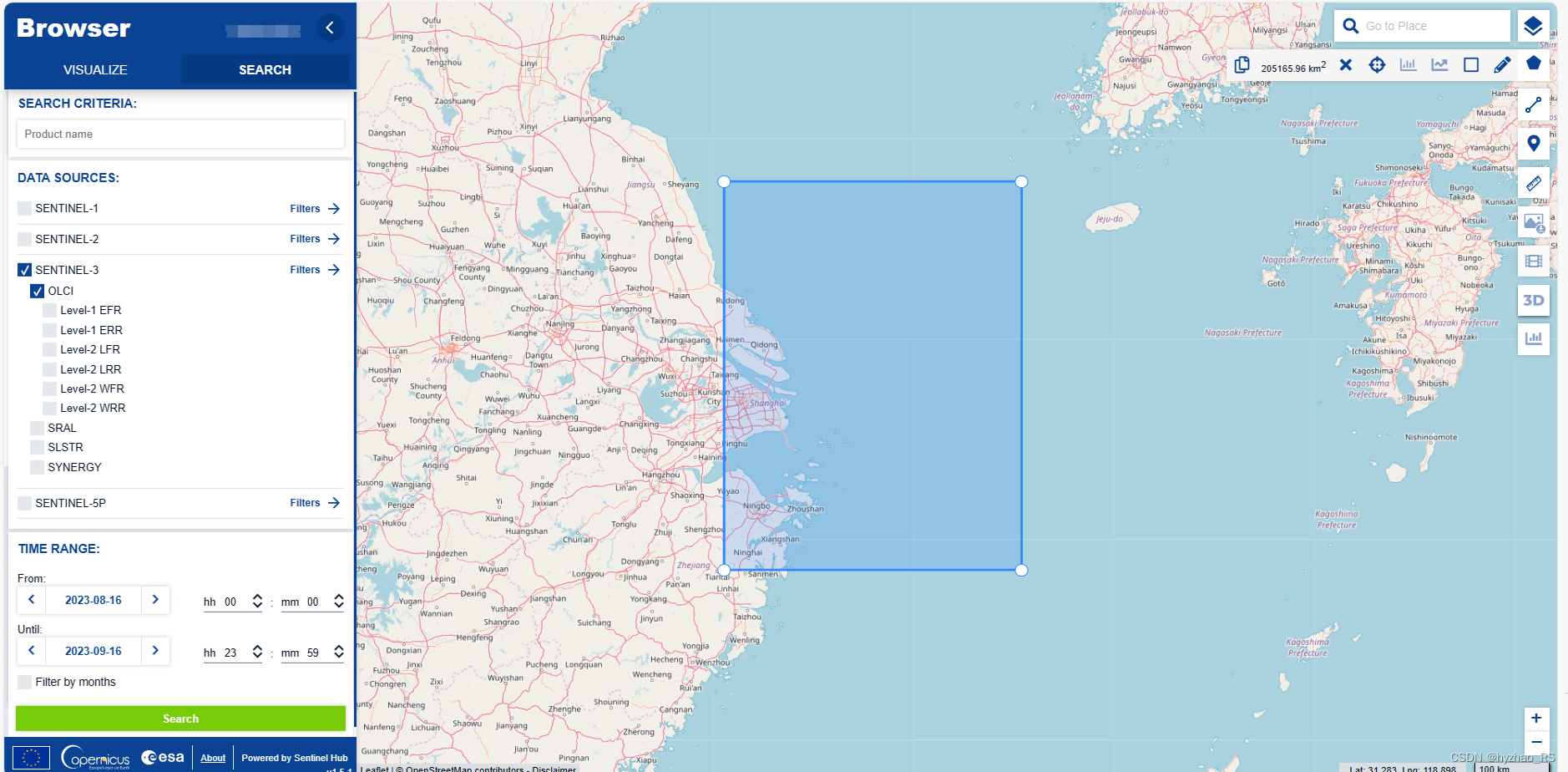 在Copernicus Data Space Ecosystem下载Sentinel数据及使用脚本检索和下载数据_copernicus ...