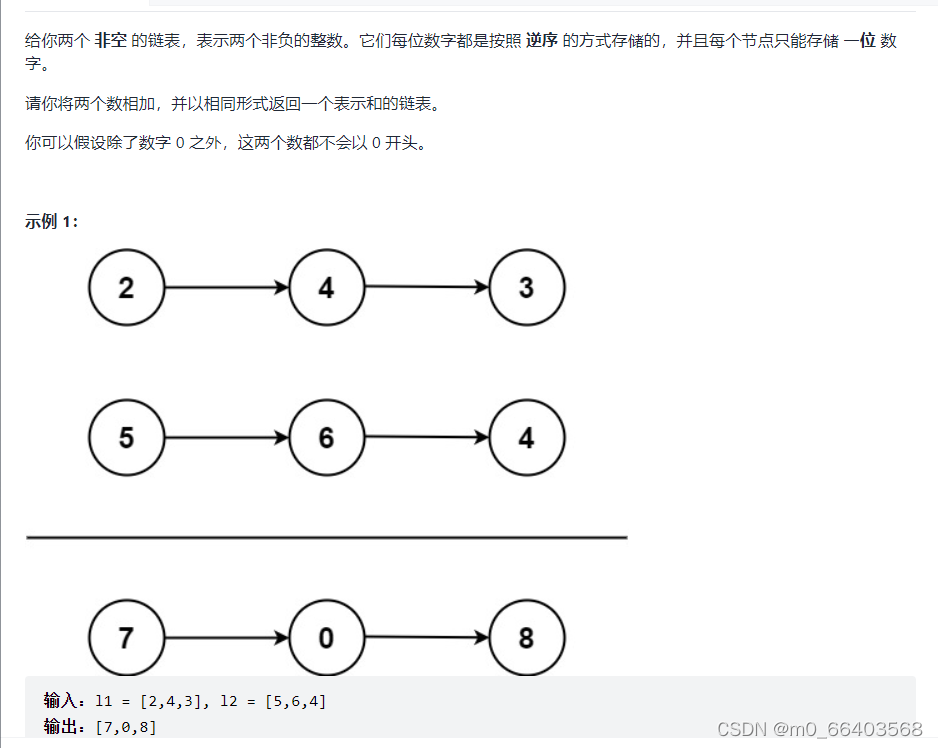 LeetCode 02题两数相加_listnode* h=head;-CSDN博客