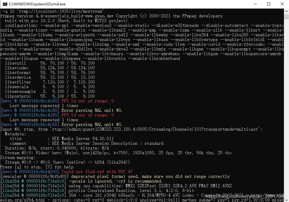 nginx+ffmpeg实现海康rtsp转换为前端video播放http-flv_nginx 推送rtsp流到1935端口后怎么前端显示-CSDN博客
