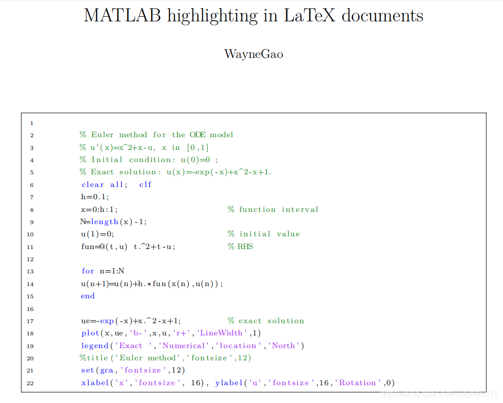 LaTeX中插入MATLAB代码高亮_latex mcode-CSDN博客