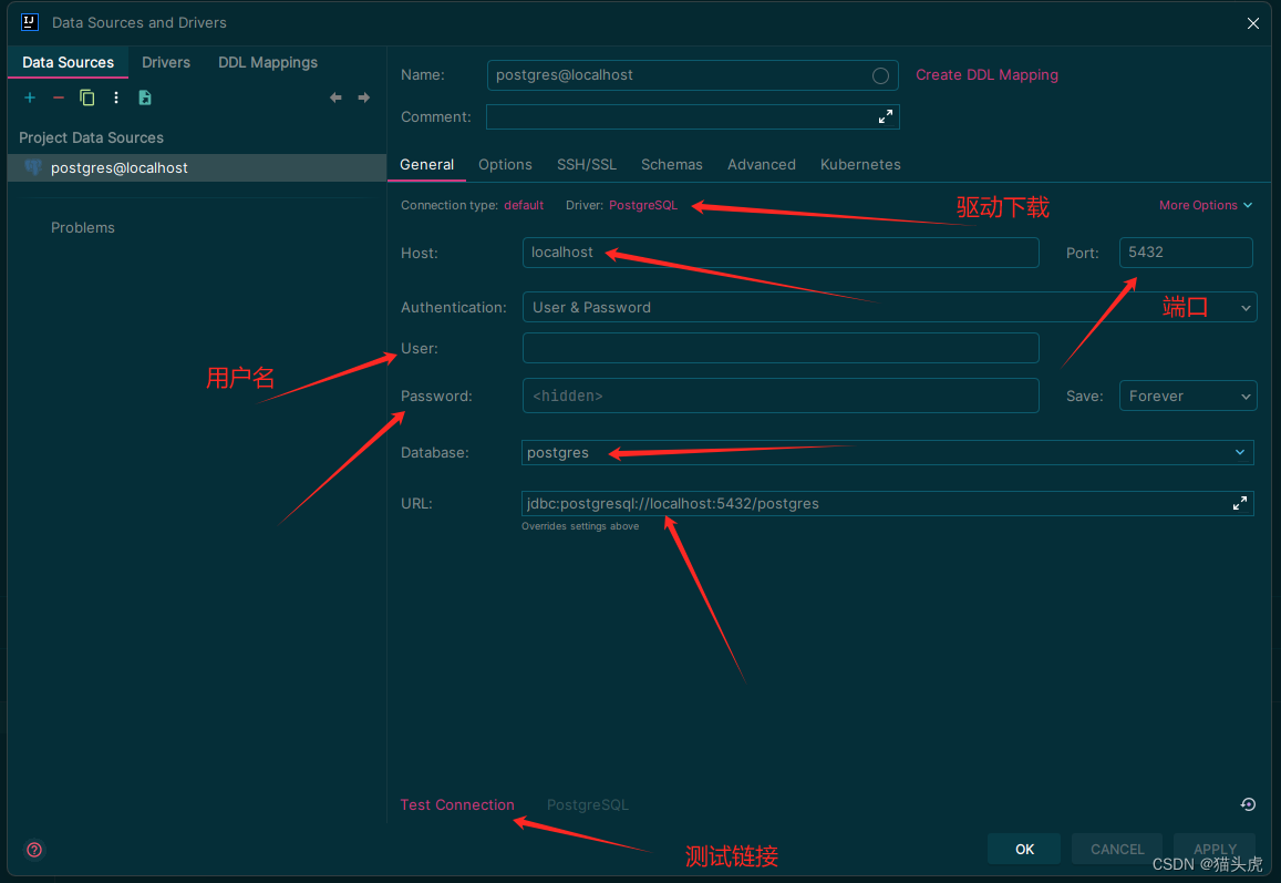 如何使用idea连接postgresql数据库：从新手到高手的全面指南idea配置数据库驱动程序 Orgpostgresqldriver Csdn博客