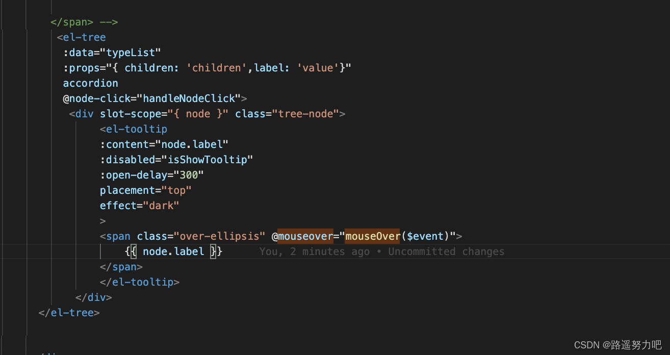 第三十五篇：element UI tree 树图文字过多超出隐藏带...鼠标经过显示超出的文字_el-tree文字超出隐藏-CSDN博客