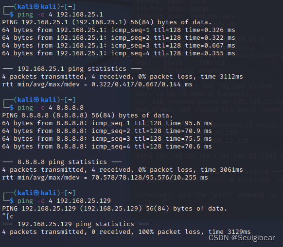 [已解决]虚拟机之间无法相互ping通 消息不回显（kali & win7）_kaliping不通win7-CSDN博客