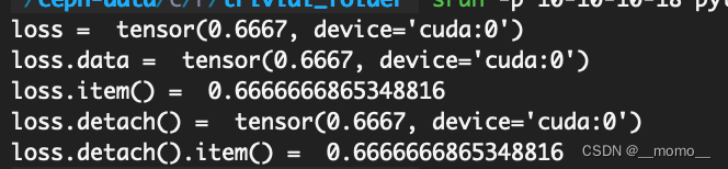 loss.detach().item(), loss.detach(), loss.item()的区别，以及requires_grad=True/False区别-CSDN博客