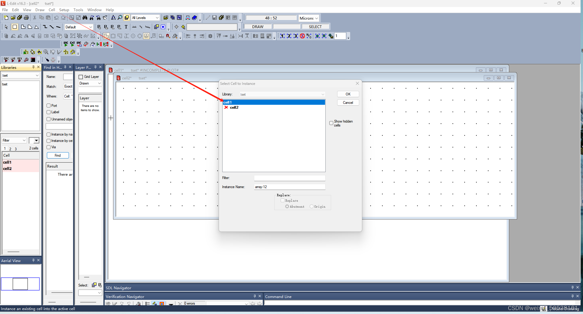 L-Edit设置矩阵阵列结构_ledit阵列-CSDN博客