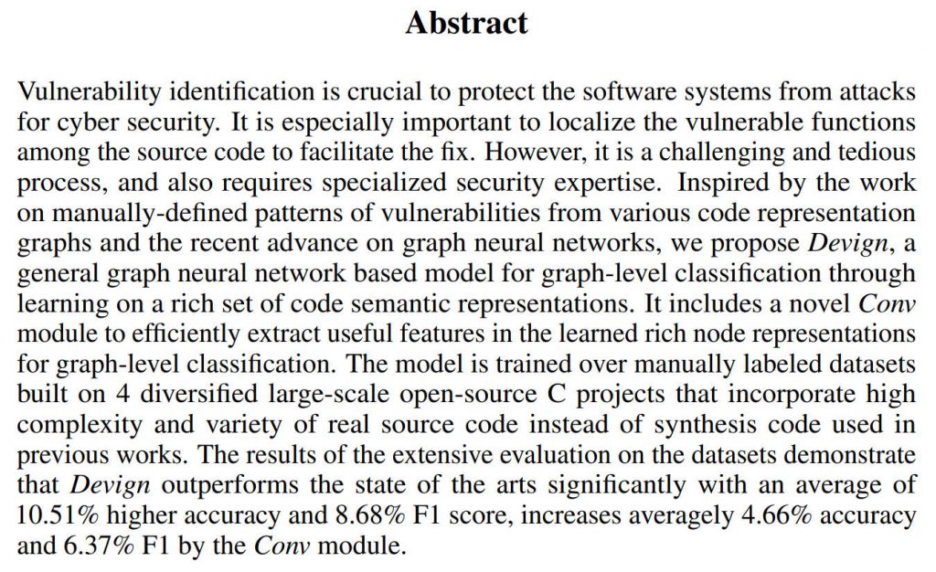 Devign：通过学习综合程序语义有效识别漏洞-CSDN博客