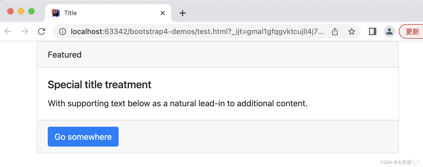 BootStrap4：组件-CSDN博客
