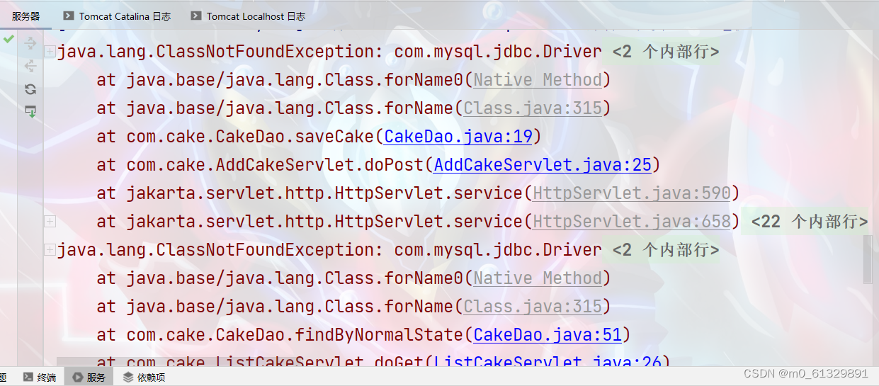 解决idea 部署Tomcat操作数据库时遇到java.lang.ClassNotFoundException: com.mysql.jdbc.Driver_idea tomacat部署 ...