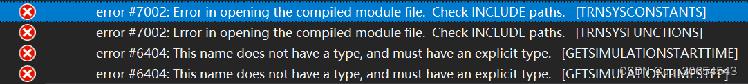 Fortran 编译错误 显示error7002_错误error #7002: error in opening the compiled modul-CSDN博客