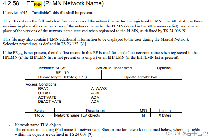 Telephony PLMN SPN显示规则_operator name list 和plmn network name-CSDN博客