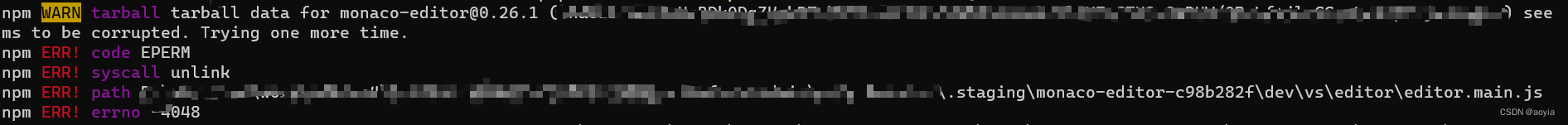 npm WARN tarball tarball data for xxxx@^0.25... npm项目依赖安装卡住，报错，尝试多次无果的解决方法-CSDN博客