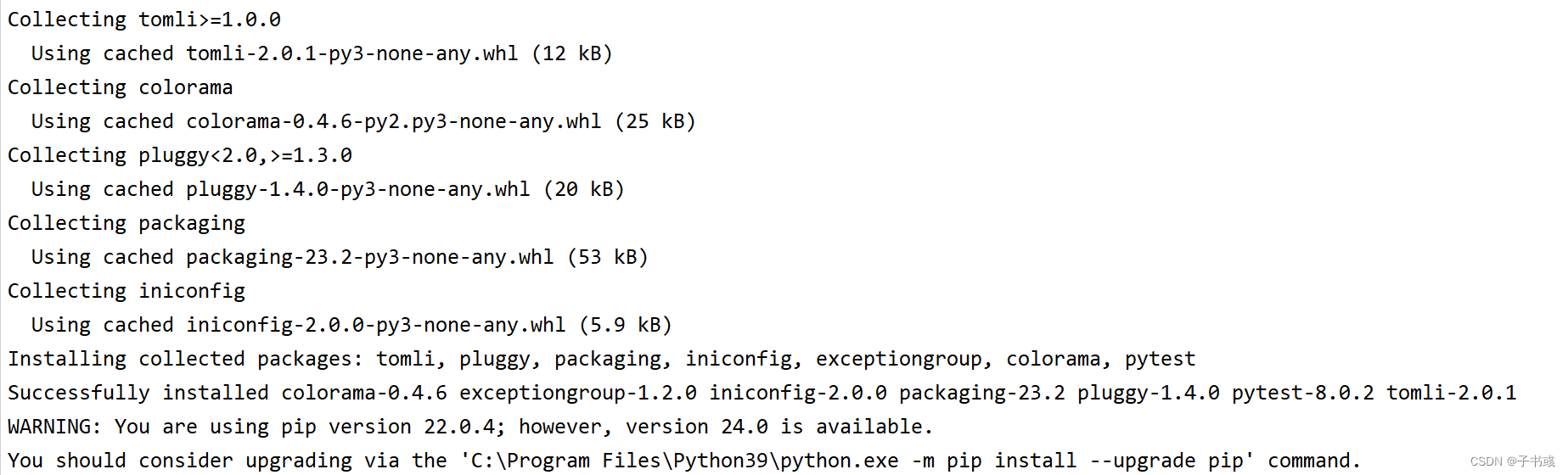无法将“pytest”项识别为 cmdlet、函数、脚本文件或可运行程序的名称_pytest_子书彧-中德AI开发者社区