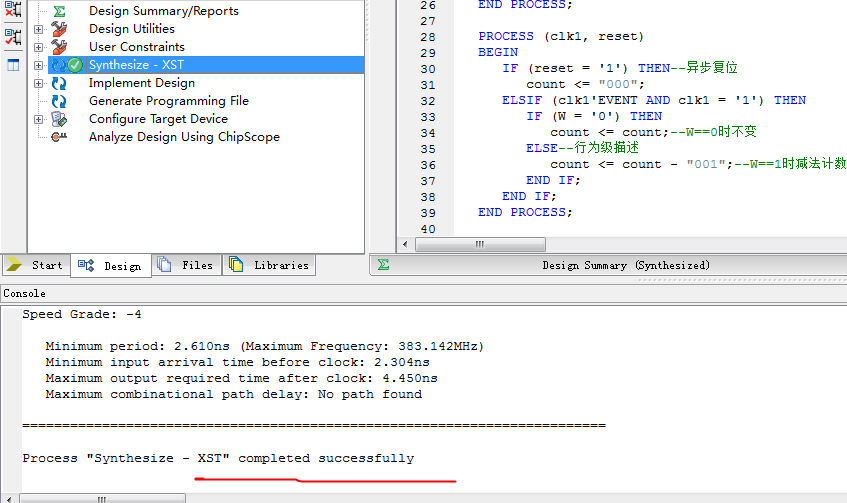 基于FPGA的二分频异步复位8进制减法计数器VHDL代码ISE仿真_异步清零fpga8位-CSDN博客