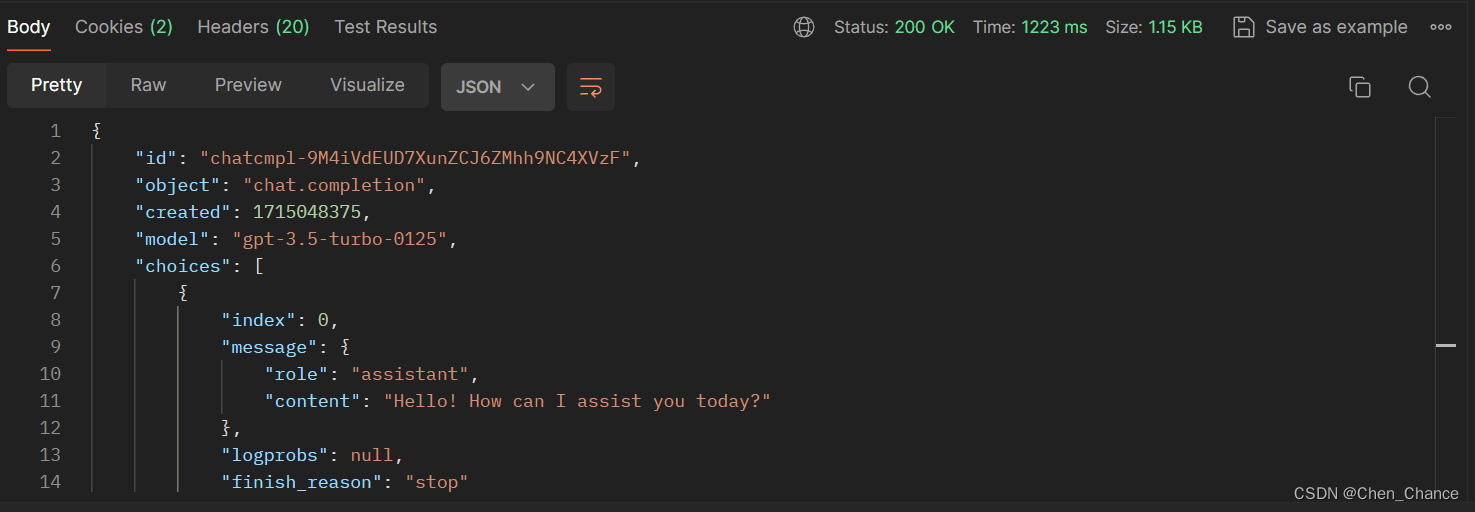 如何用postman测试openai的chat.completions接口_openai postman-CSDN博客