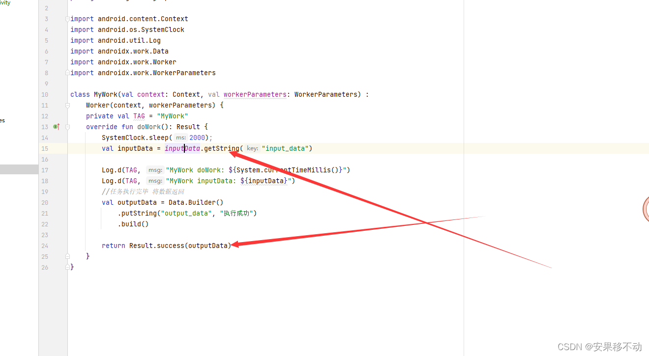 Android Jetpack WorkManager 参数传递_android worker 参数-CSDN博客