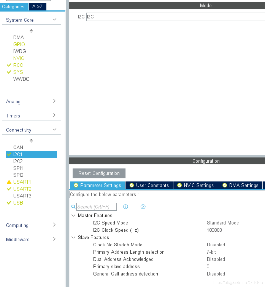 如何使用 Stm32CubeMX 开发 STM32 并读取 MPU6050 的地址_stm32cubemxstm32f103读取mpu6050-CSDN博客