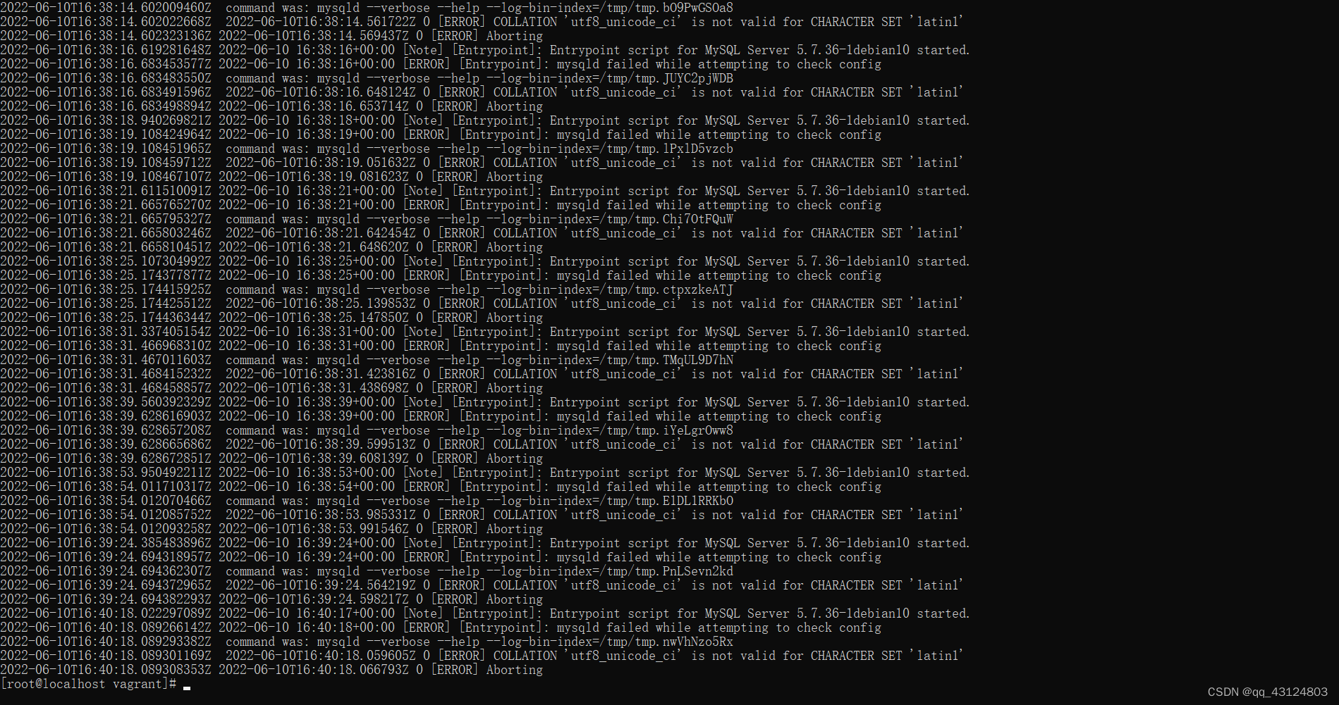 Docker启动mysql失败_docker mysql wait until the container is running-CSDN博客