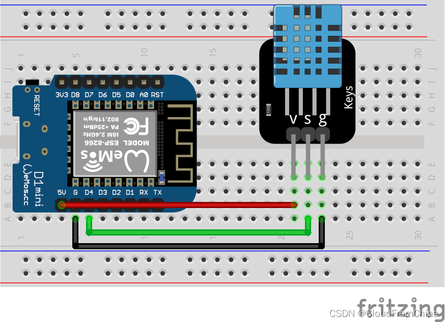 Wemos D1 mini Micropython编程（Thonny）04——DHT11测温湿度_micropython dht11-CSDN博客