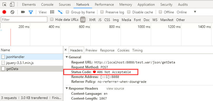 Json 请求出现 Status Code: 406 Not Acceptable_status 406,reason phrase-CSDN博客