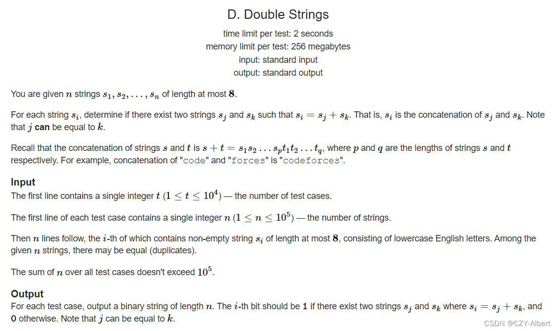 【Double Strings】（Codeforces）-CSDN博客