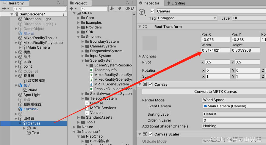 Unity中UGUI的Text文字不显示_unity canvas 改成worldspace 字体不显示-CSDN博客