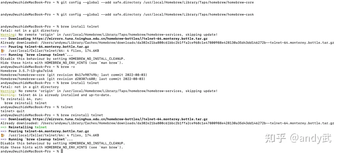 MAC上部署telnet：brew安装与问题解决-CSDN博客